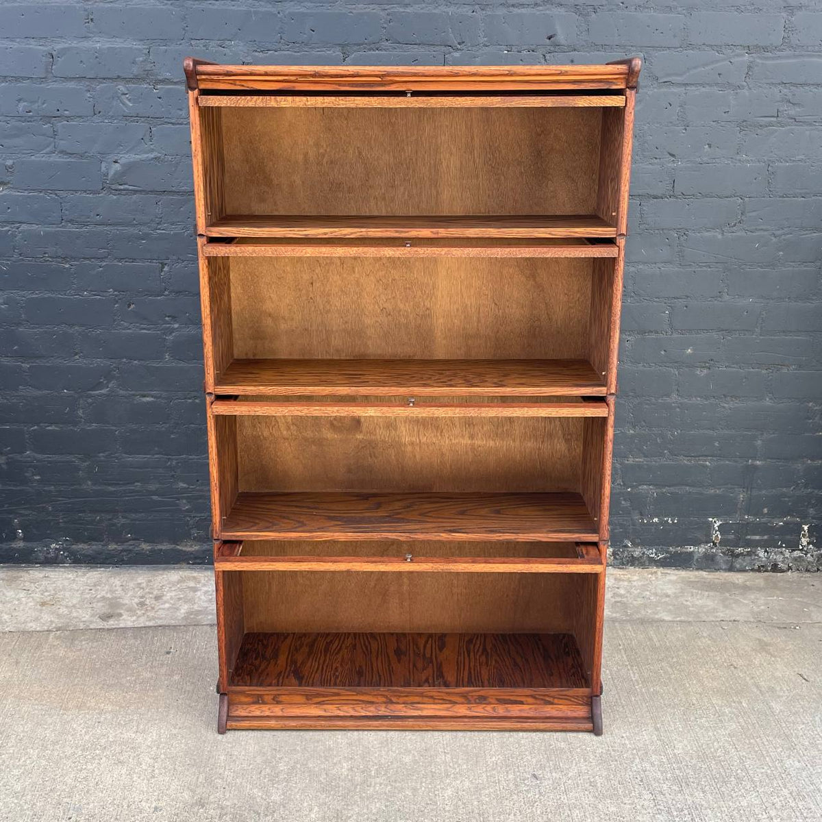 Vintage Barristers Oak & Glass Bookcase Shelf Cabinet, c.1970’s – Vintage Supply