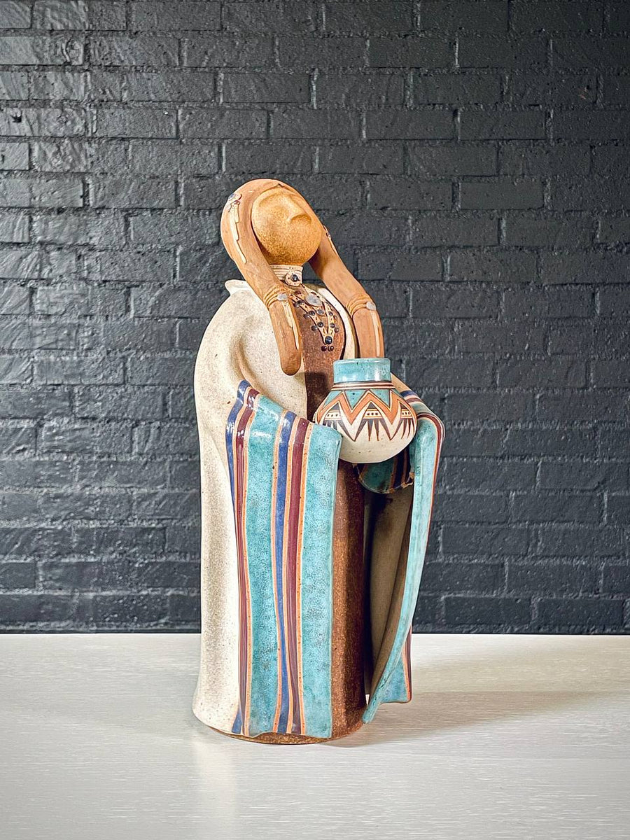 Vintage Native American “Hopi Maiden” Ceramic Sculpture by Terry Slona ...