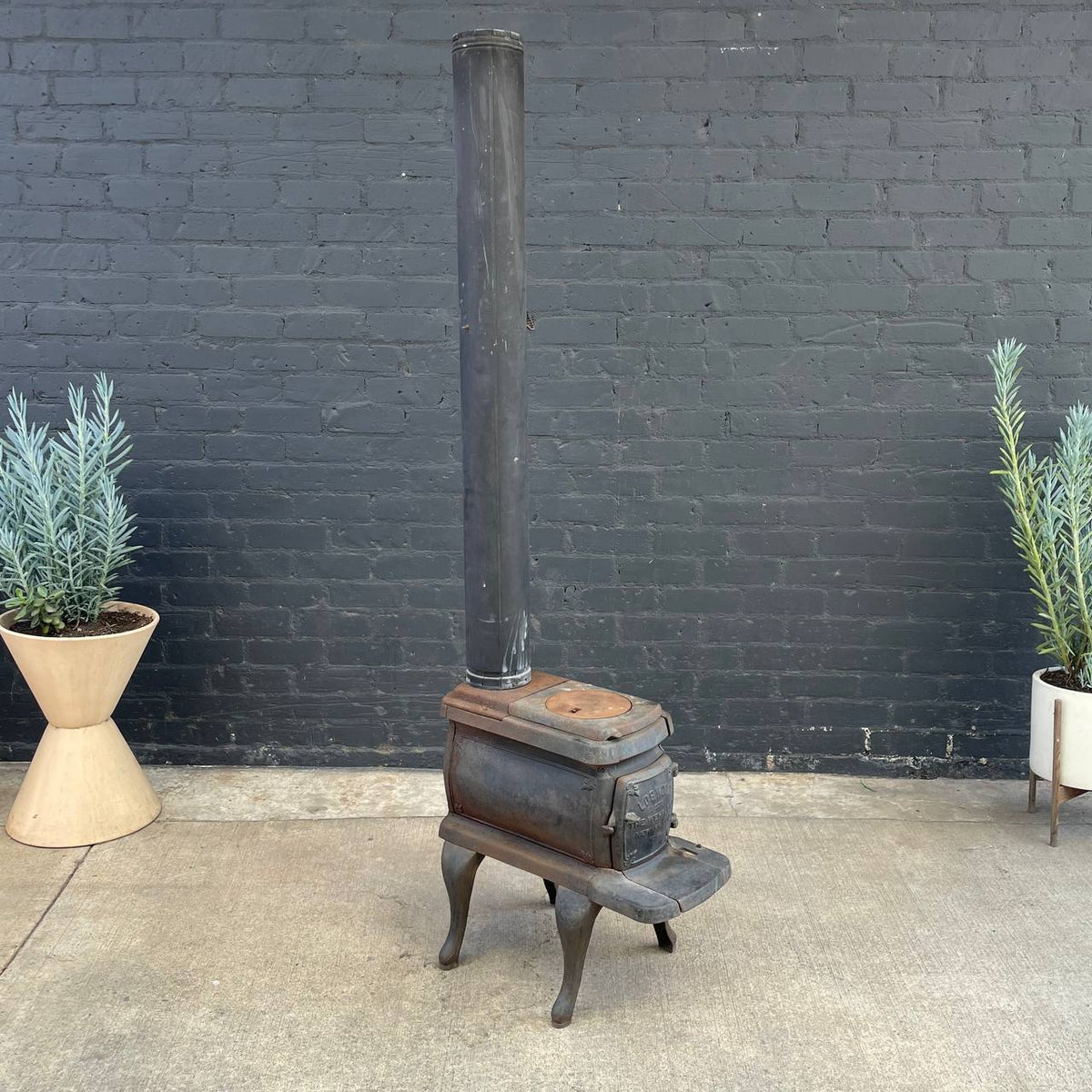 Vintage Cast Iron Stove Box Chimney, 1970’s – Vintage Supply