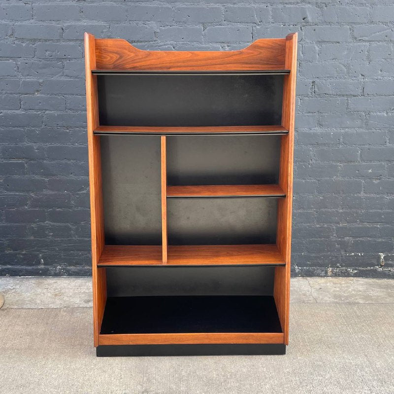 Mid-Century Modern Walnut Pyramid Bookcase by Merton Gershun for Dilli ...