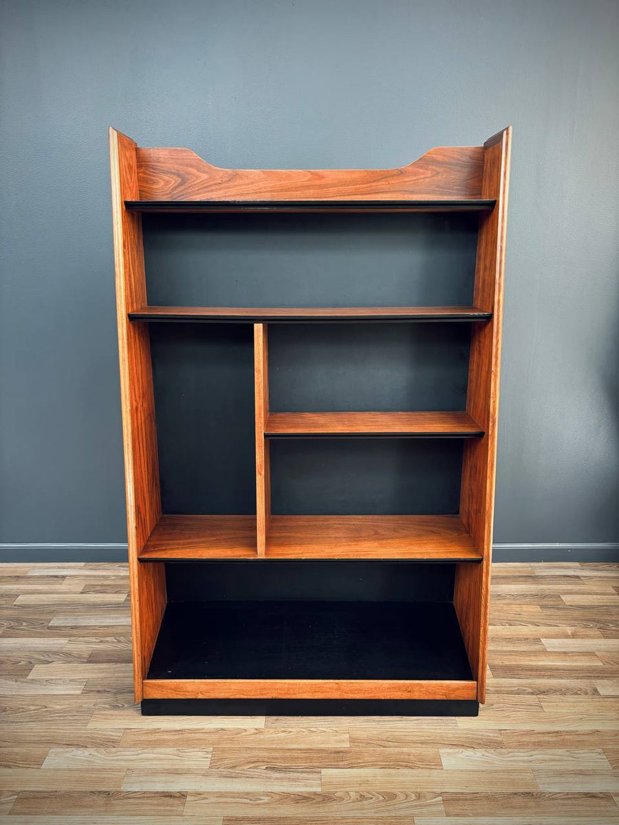 Mid-Century Modern Walnut Pyramid Bookcase by Merton Gershun for Dilli ...