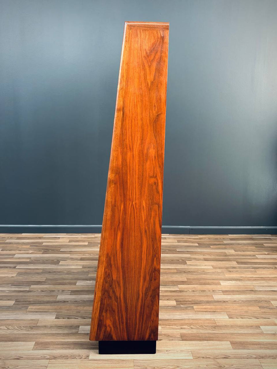 Mid-Century Modern Walnut Pyramid Bookcase by Merton Gershun for Dilli ...