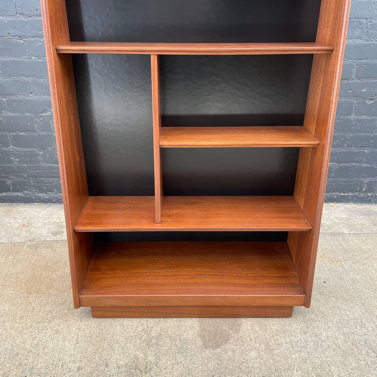 Mid-Century Modern Walnut Pyramid Style Bookcase by Merton Gershun, c ...