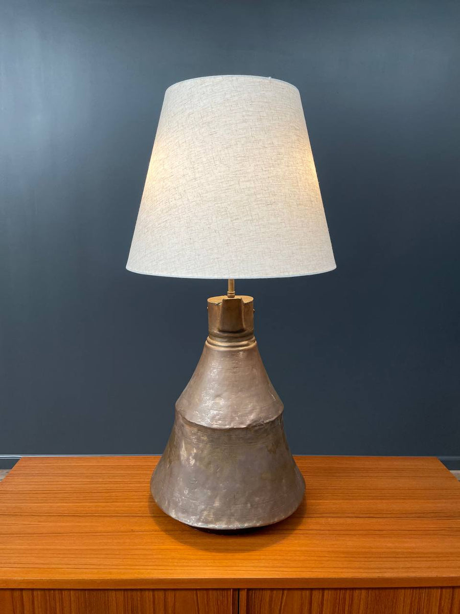 Antique Farmhouse Copper & Brass Pitcher Table Lamp, c.1910’s | Vintage ...