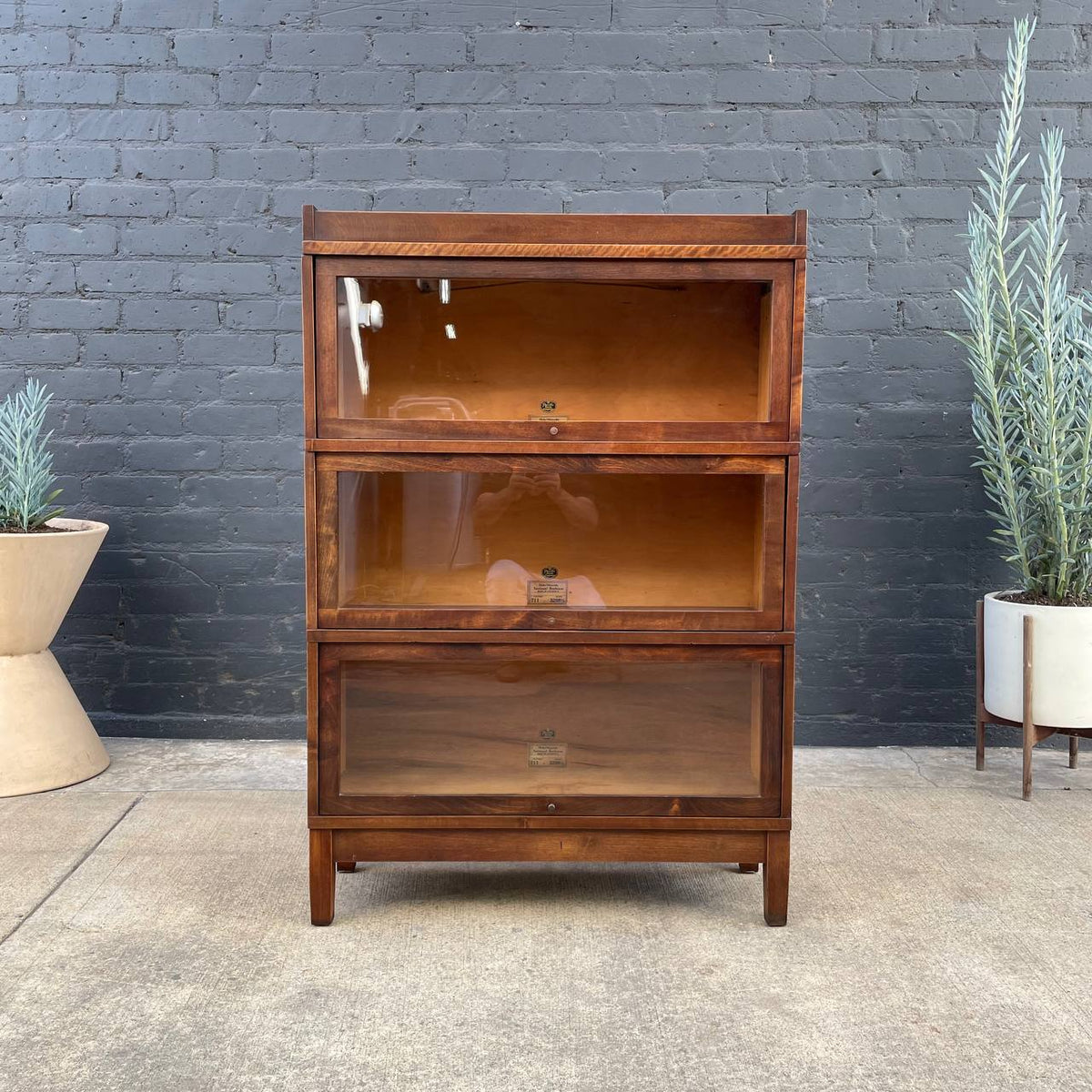 Vintage Barristers Maple Wood & Glass Stackable Bookcase, c.1950’s ...
