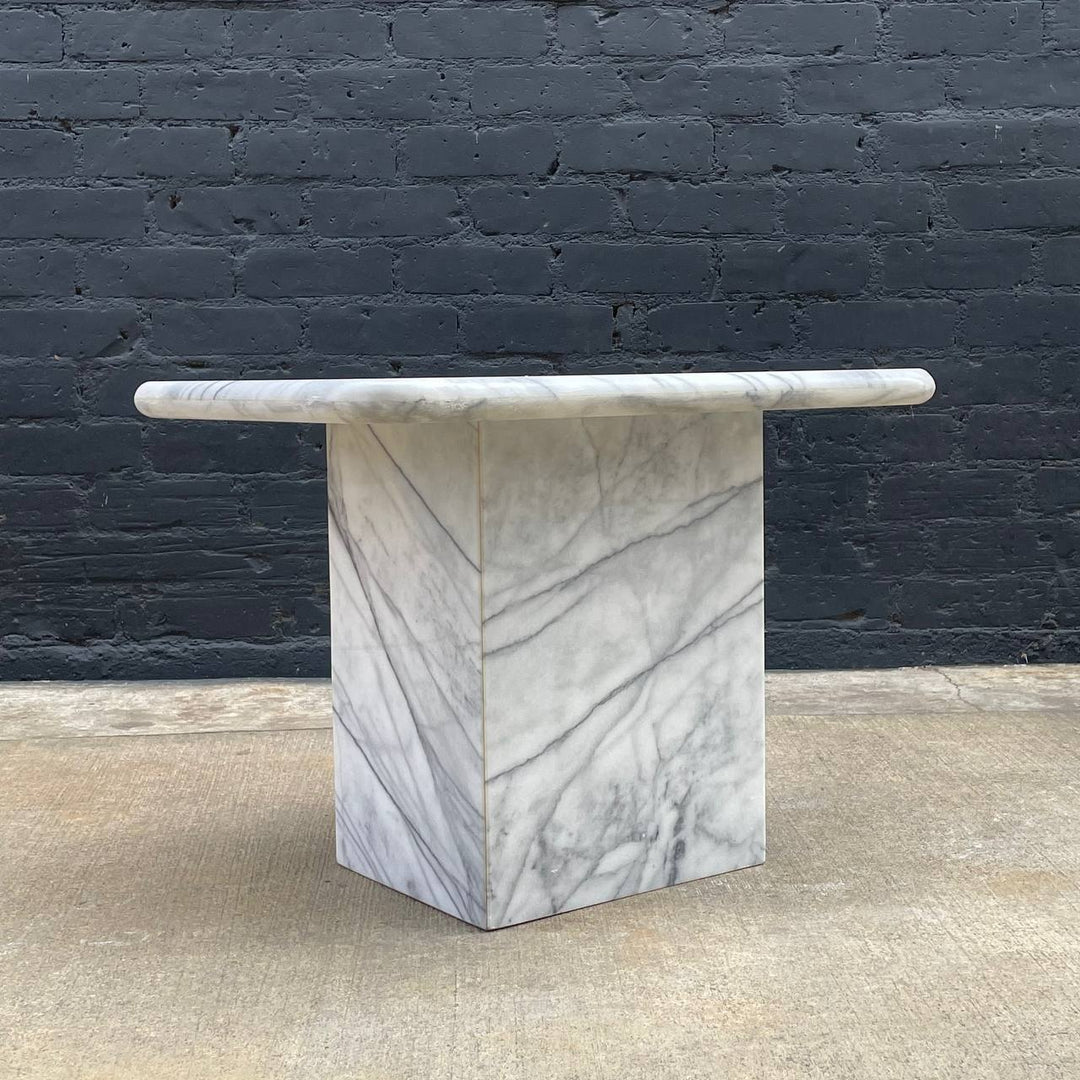 Mid-Century Modern Marble Stone Side Table, 1970’s - Vintage Supply Store