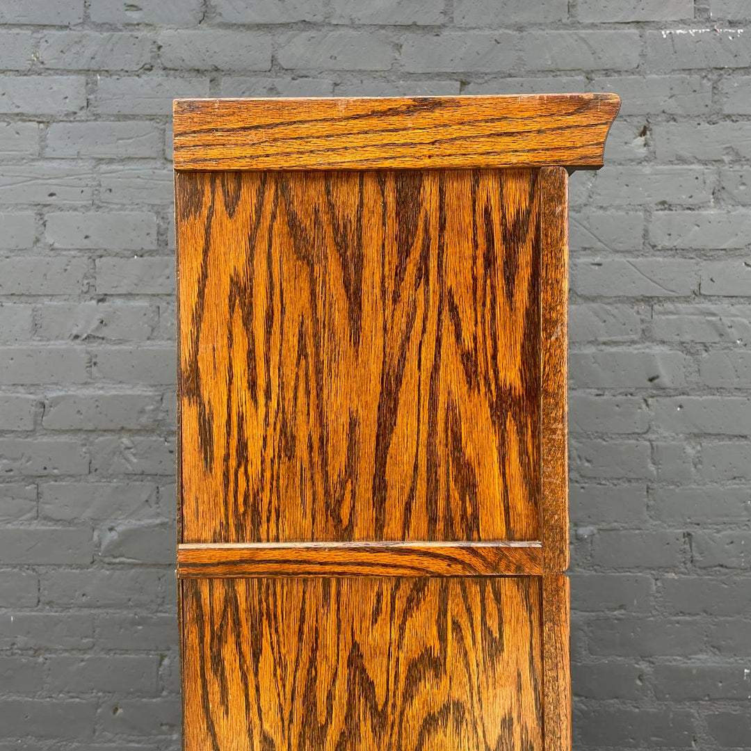 Vintage Tall Barristers Oak & Glass Bookcase Shelf, c.1970’s – Vintage Supply