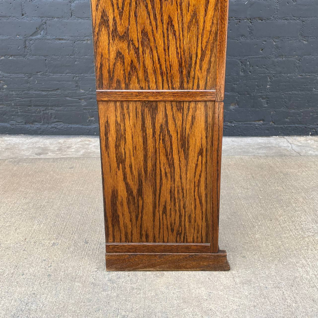 Vintage Tall Barristers Oak & Glass Bookcase Shelf, c.1970’s – Vintage Supply