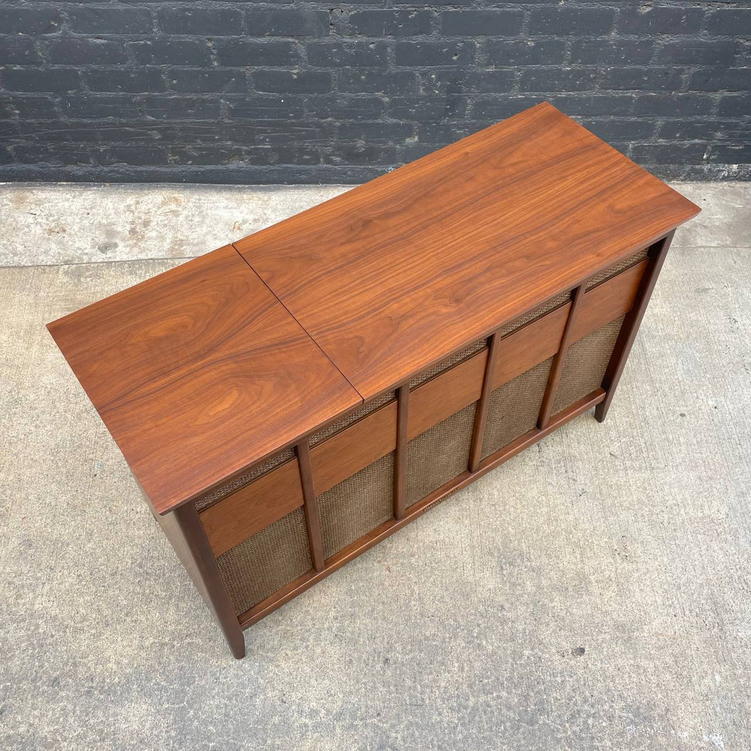 Vintage Mid-Century Modern Walnut Stereo Console by Stromberg Carlson ...