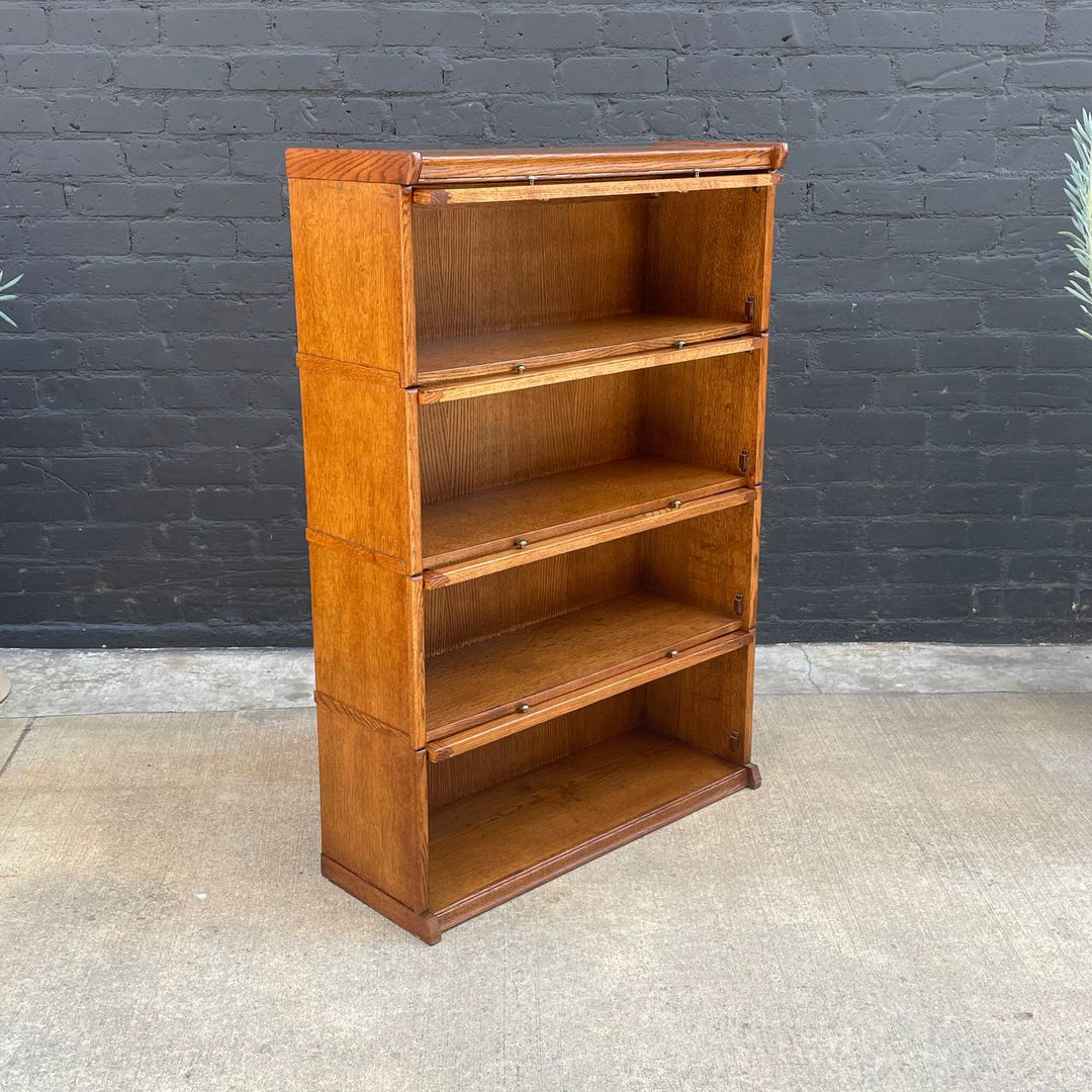 Vintage Barristers Oak & Glass Bookcase Shelf, c.1970’s – Vintage Supply