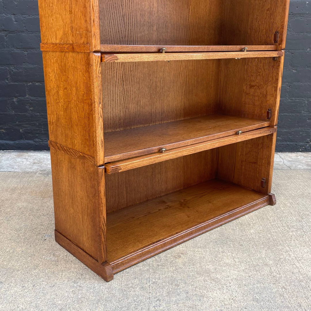 Vintage Barristers Oak & Glass Bookcase Shelf, c.1970’s – Vintage Supply