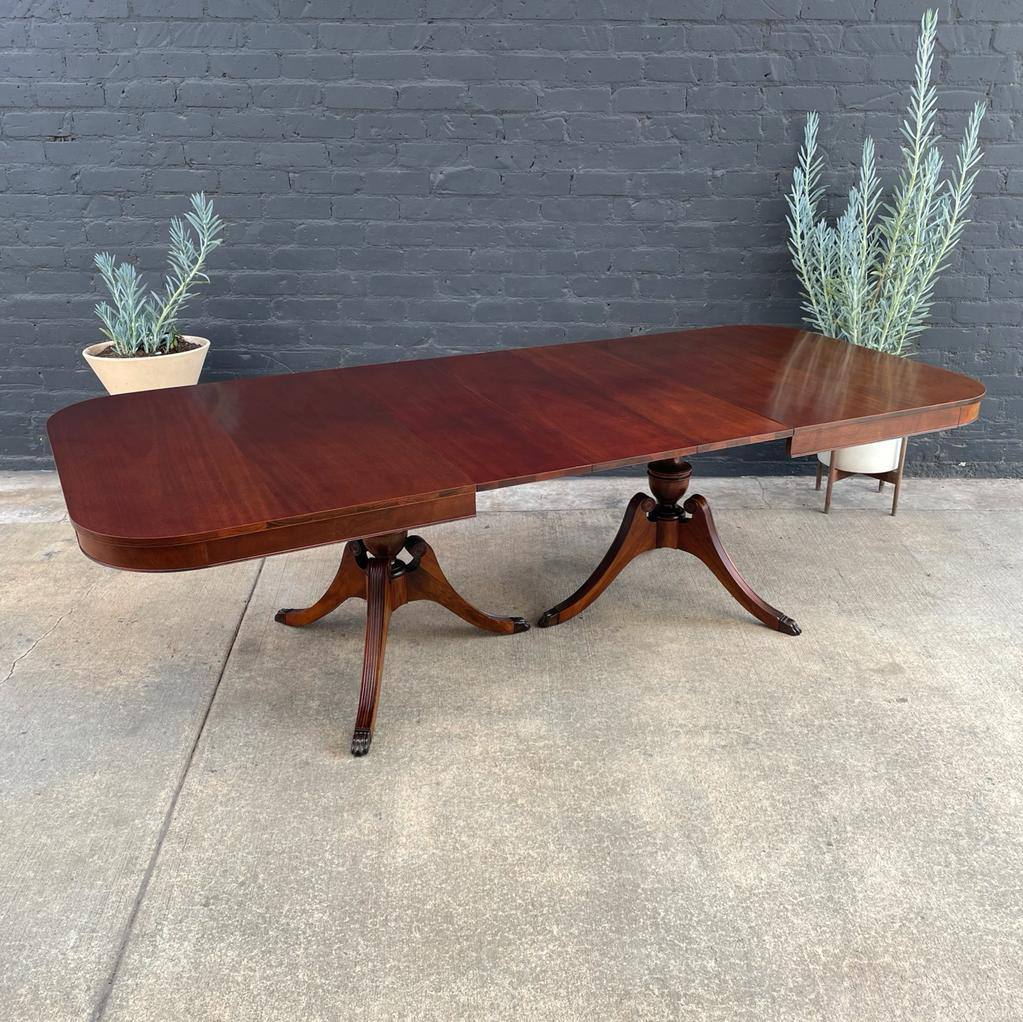 Antique Expanding Mahogany Dining Table, c.1950’s – Vintage Supply