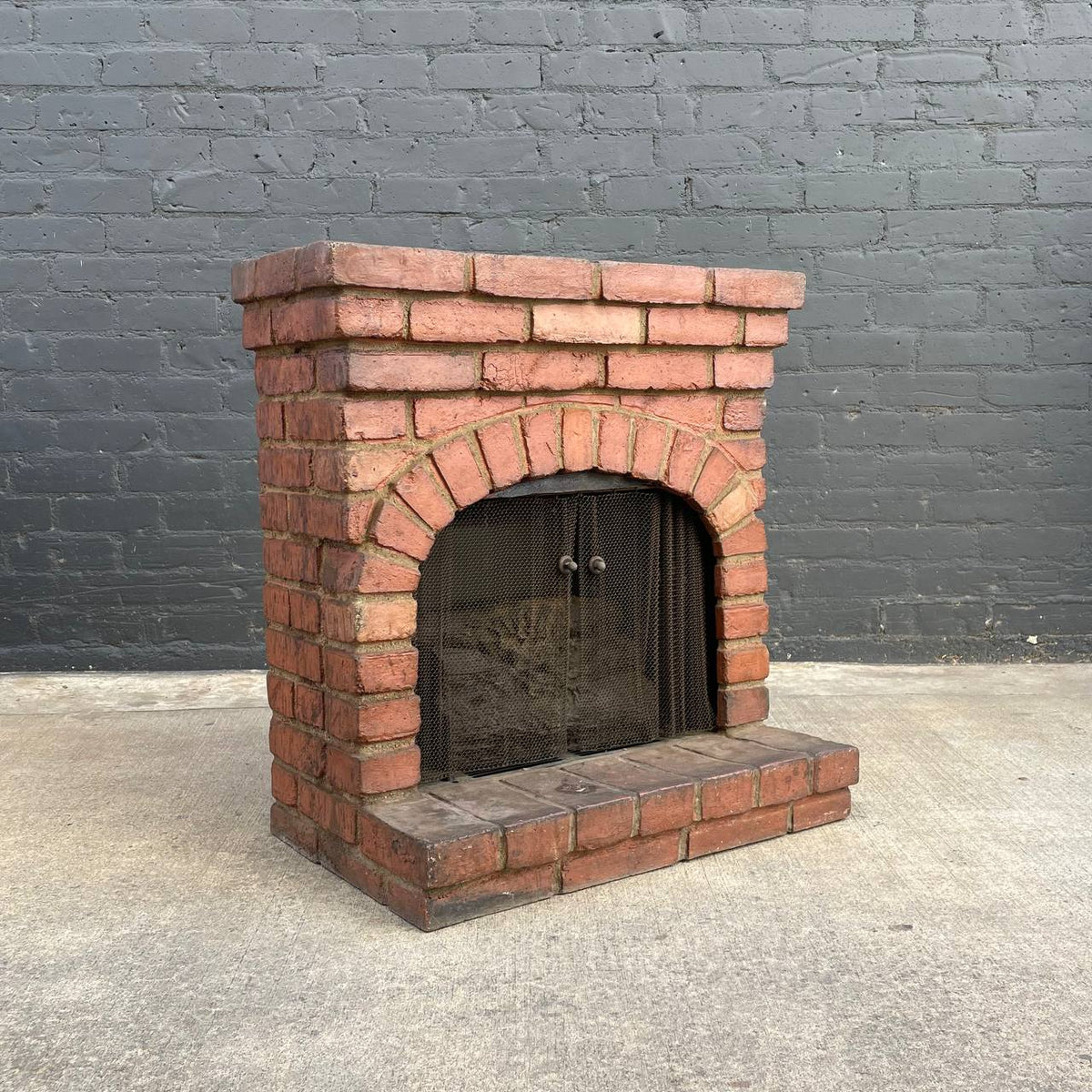 Vintage Electric Faux Brick Fiberglass Chimney with Logs, 1960’s ...