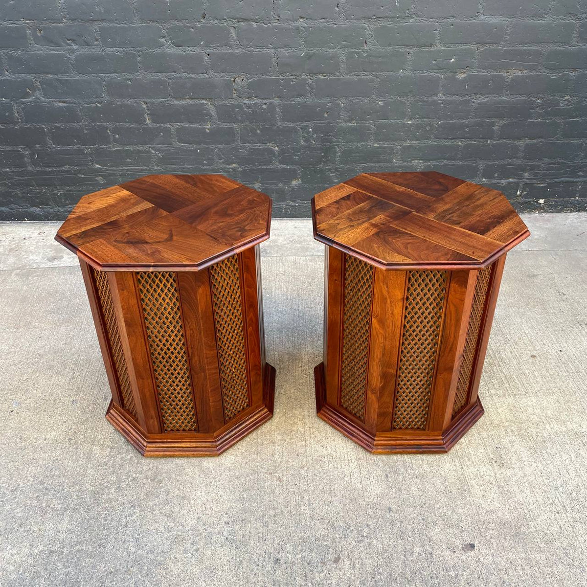Pair of Vintage Mid-Century Modern Walnut Speakers by Aztec, c.1960’s ...