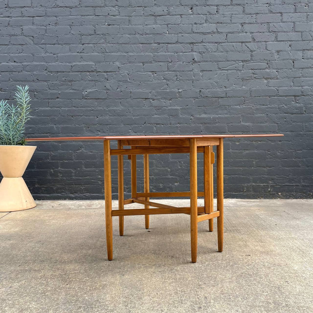Mid-Century Modern Teak & Oak Dining Table, c.1950’s | Vintage Supply Store